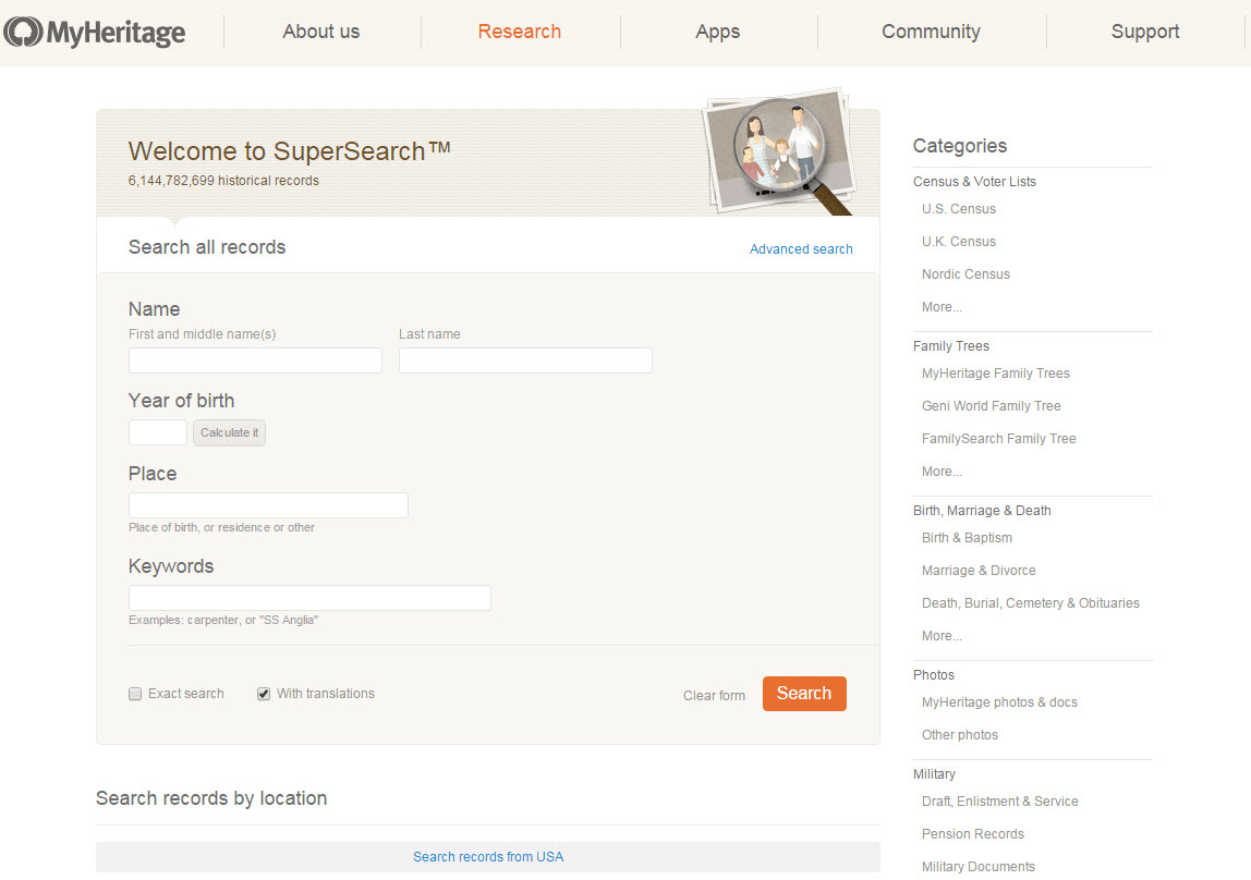 Usando O Supersearch Para Pesquisa De História Da Família - Portal De ...