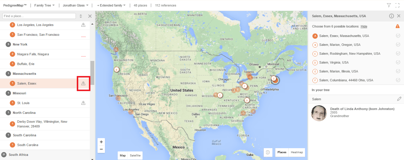 Como Usar O FamilyMap™ - Portal De Conhecimento Do MyHeritage